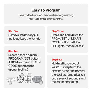 Genie 3-Button Garage Door Opener Remote (Model G3T-R ) – The Genie Company