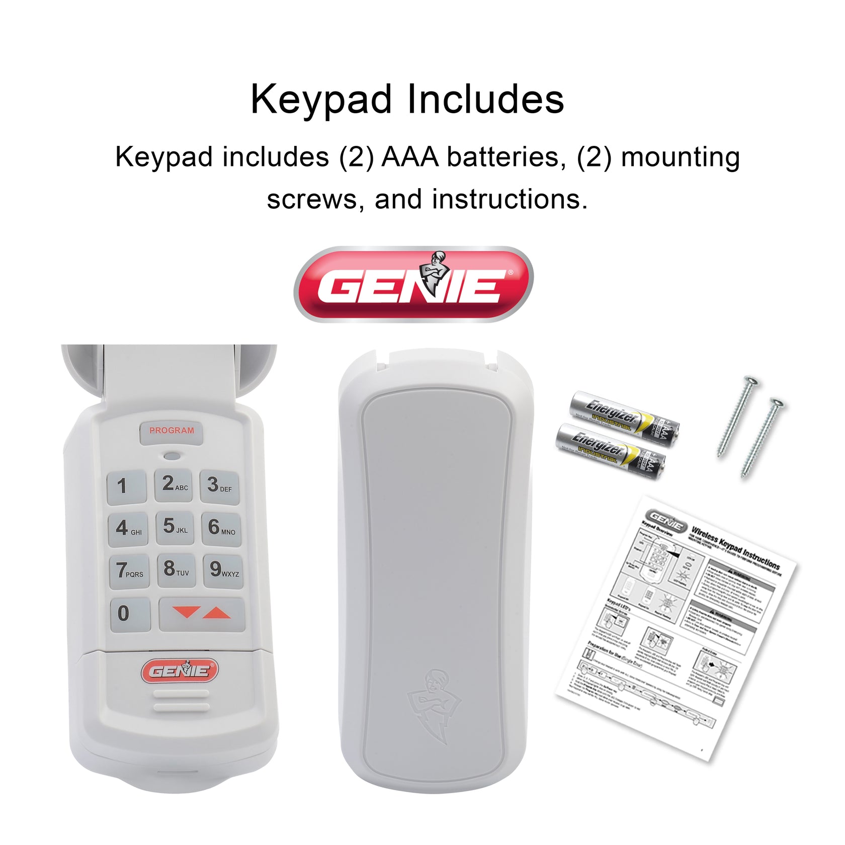 Wireless Keypad for Genie Garage Door Openers (GK-R) – The Genie Company