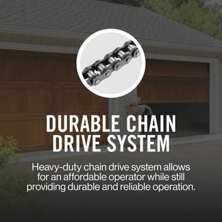 Genie Chain Drive 500 1/2 HPc Durable Chain Drive Garage Door Opener ...