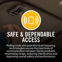 Genie Chain Drive 500 1/2 HPc Durable Chain Drive Garage Door Opener ...