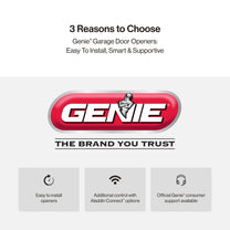 Genie Chain Drive 750 Garage Door Opener, 3/4 HPC with Integrated Batt ...