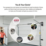 Genie Wall Mount Smart Garage Door Opener- Direct Drive Side Mount ...