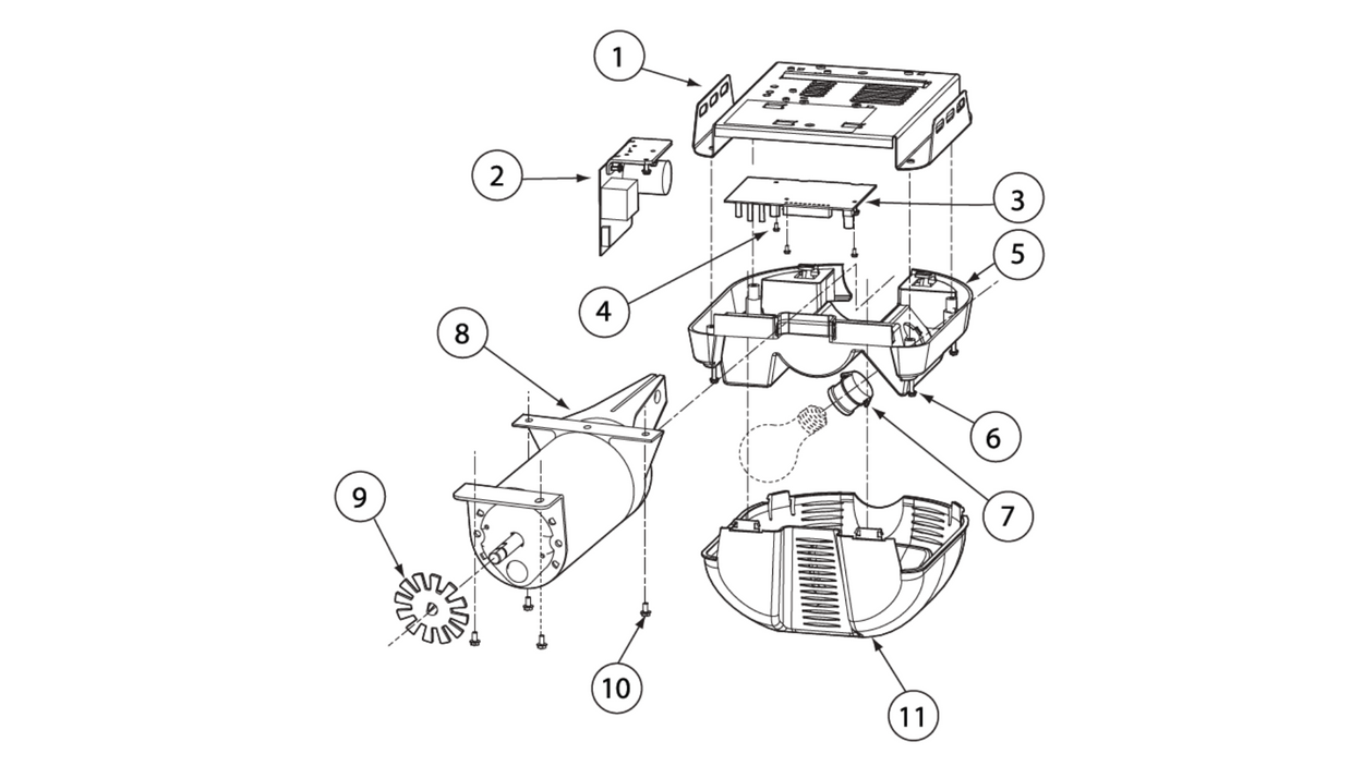 Genie Garage Door Opener Excelerator Screw Series Models H- ISD- Pro99 ...