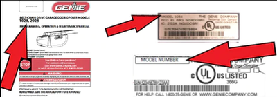 Shop By Model Number for Genie Garage Door Opener Replacement Parts ...