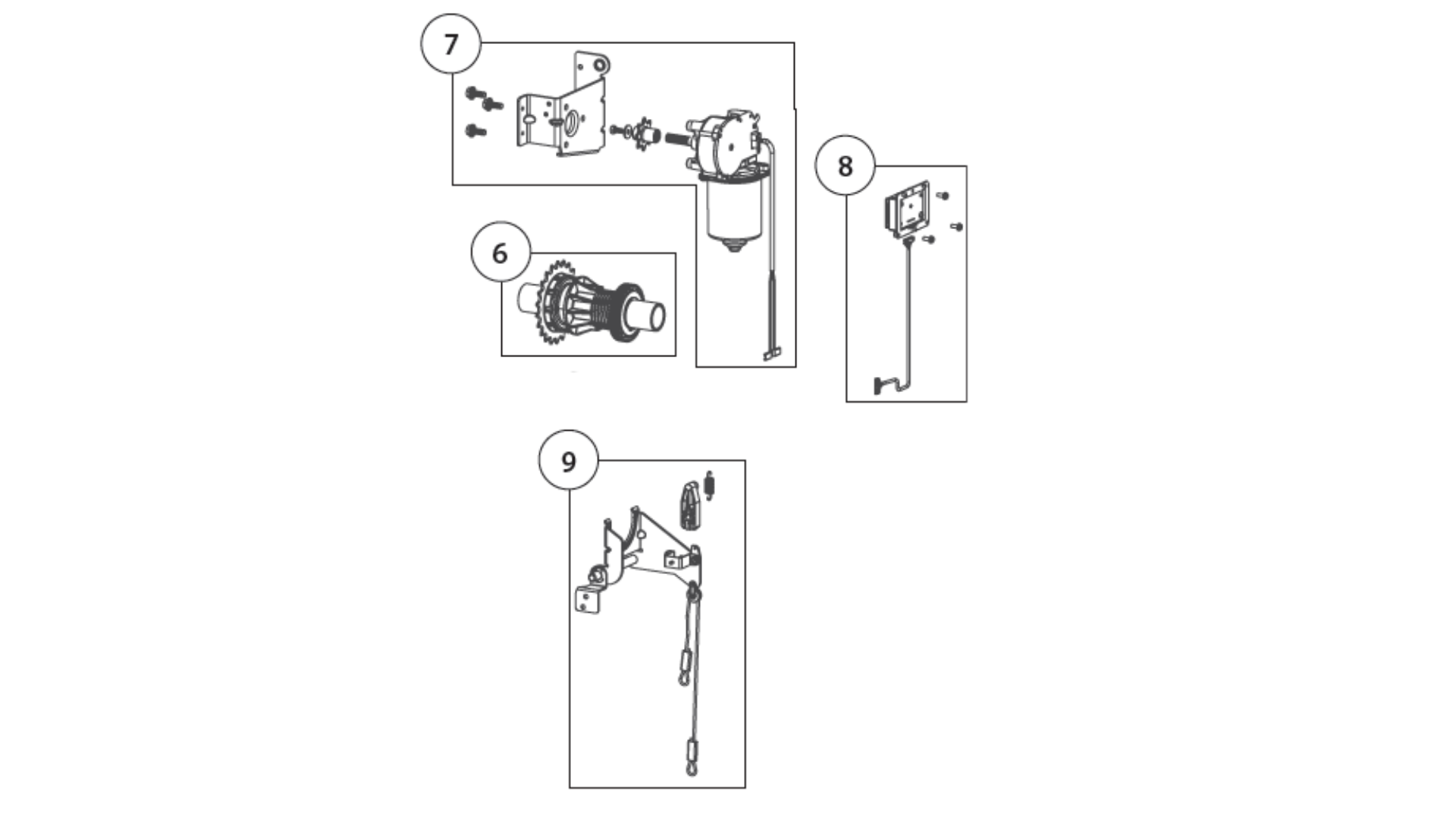 By Model: Wall Mount Garage Door Opener Replacement Parts – The Genie ...