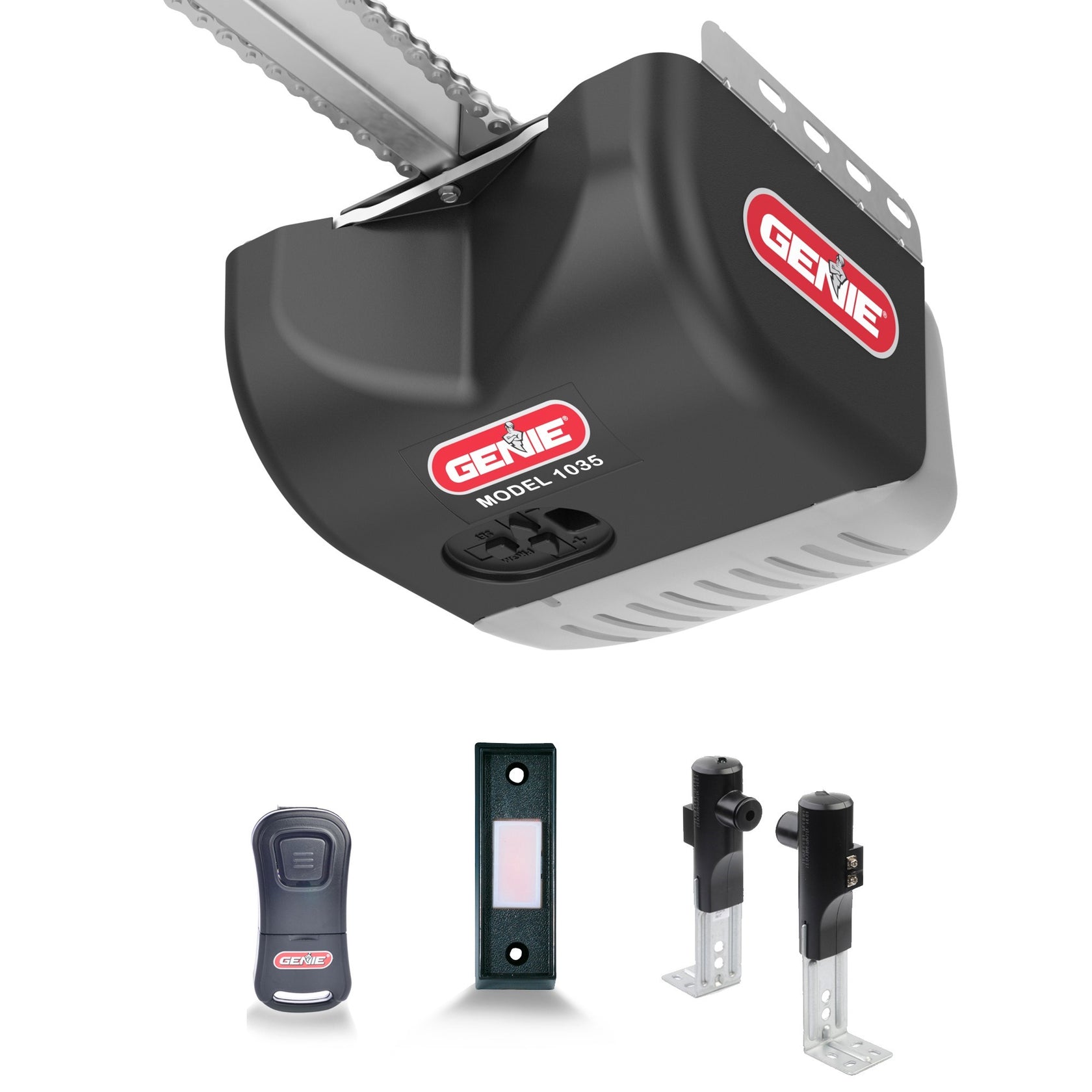 Genie Chain Drive 500 1/2 HPc Durable Chain Drive Garage Door Opener ...