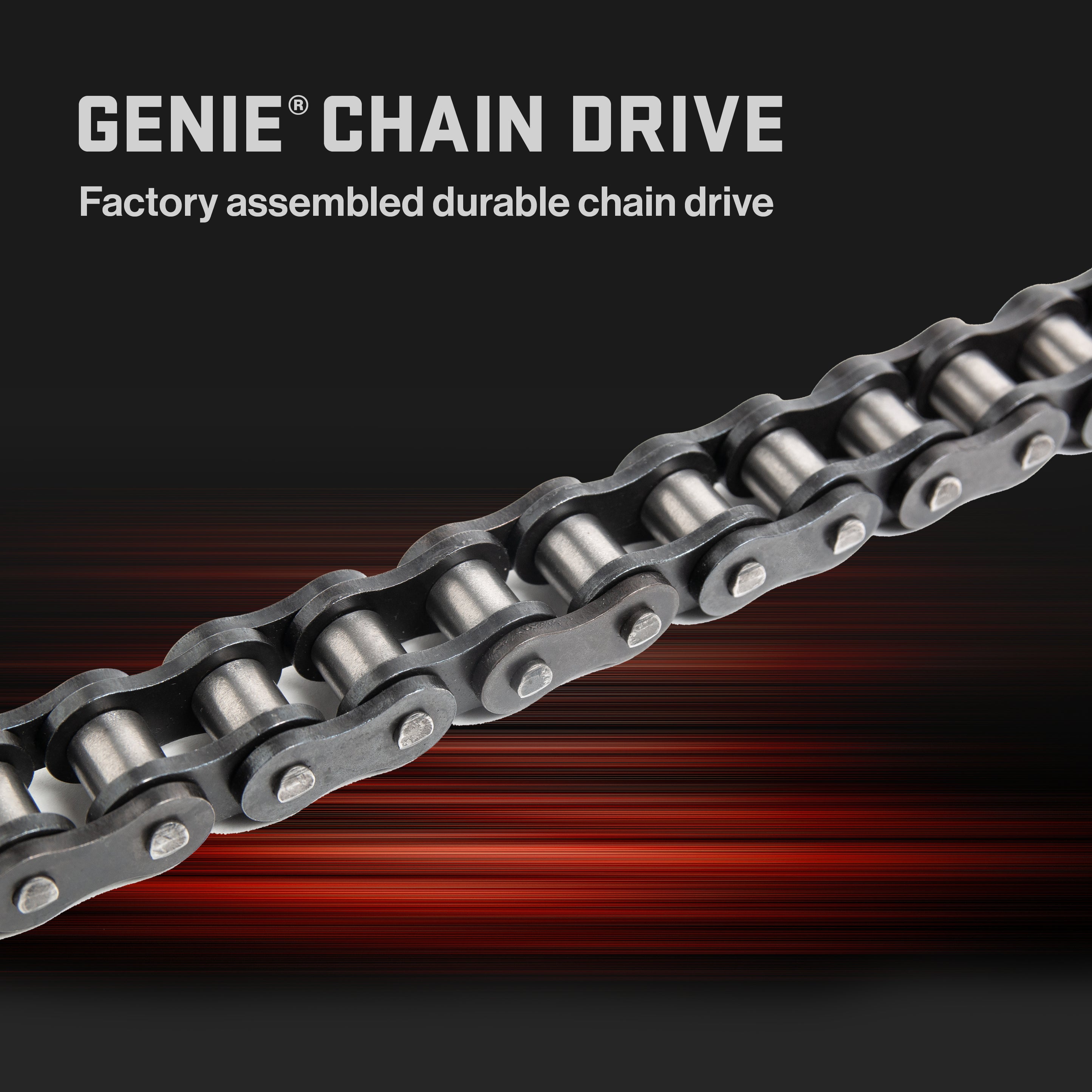 Genie Chain Drive 500 1/2 HPc Durable Chain Drive Garage Door Opener ...